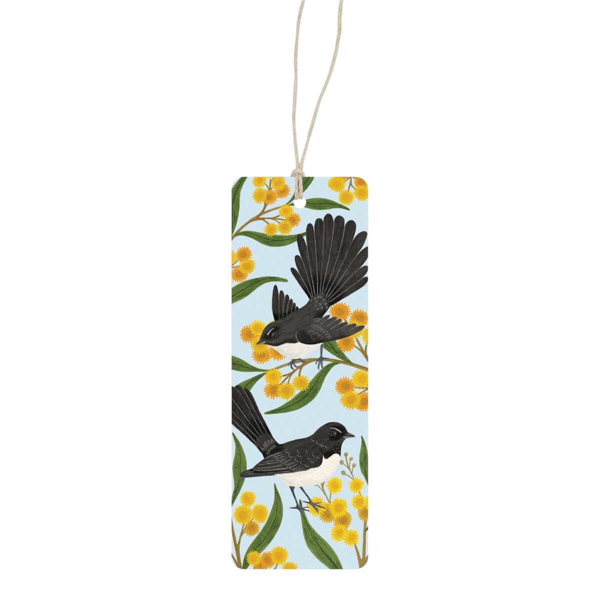 Negin Maddock - Bookmark - Wagtails & Wattle — Blackbird & Fox