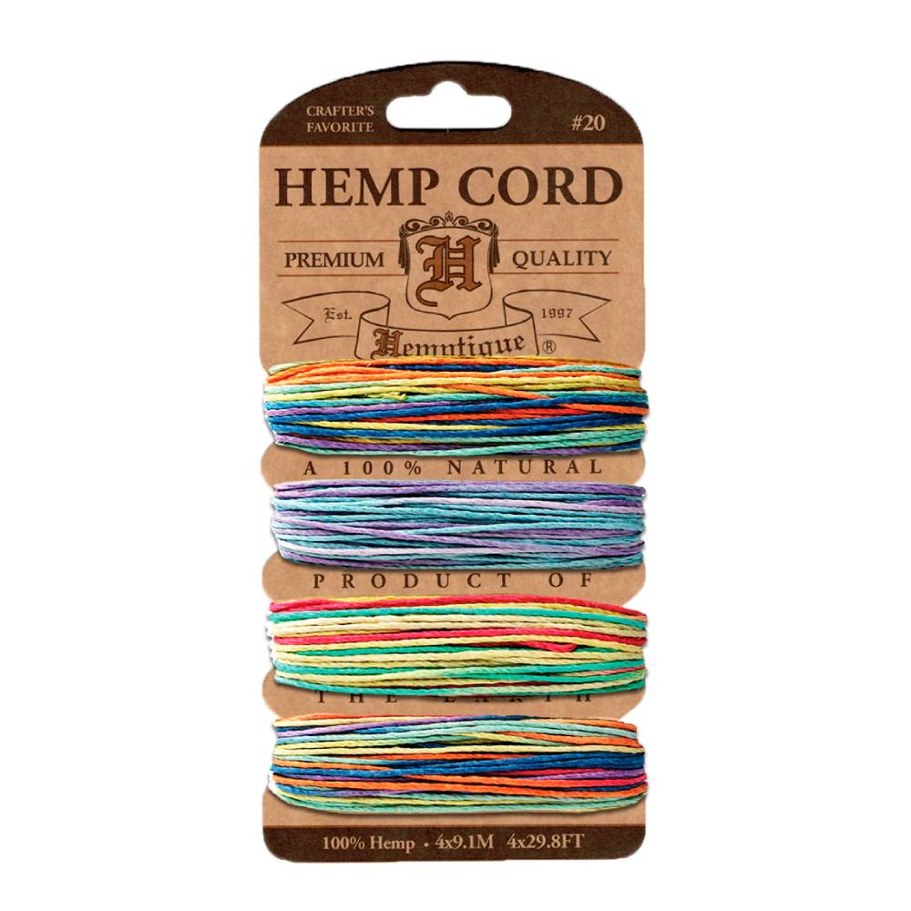Hemptique - Hemp Twine Card - Variegated 2 — Blackbird & Fox