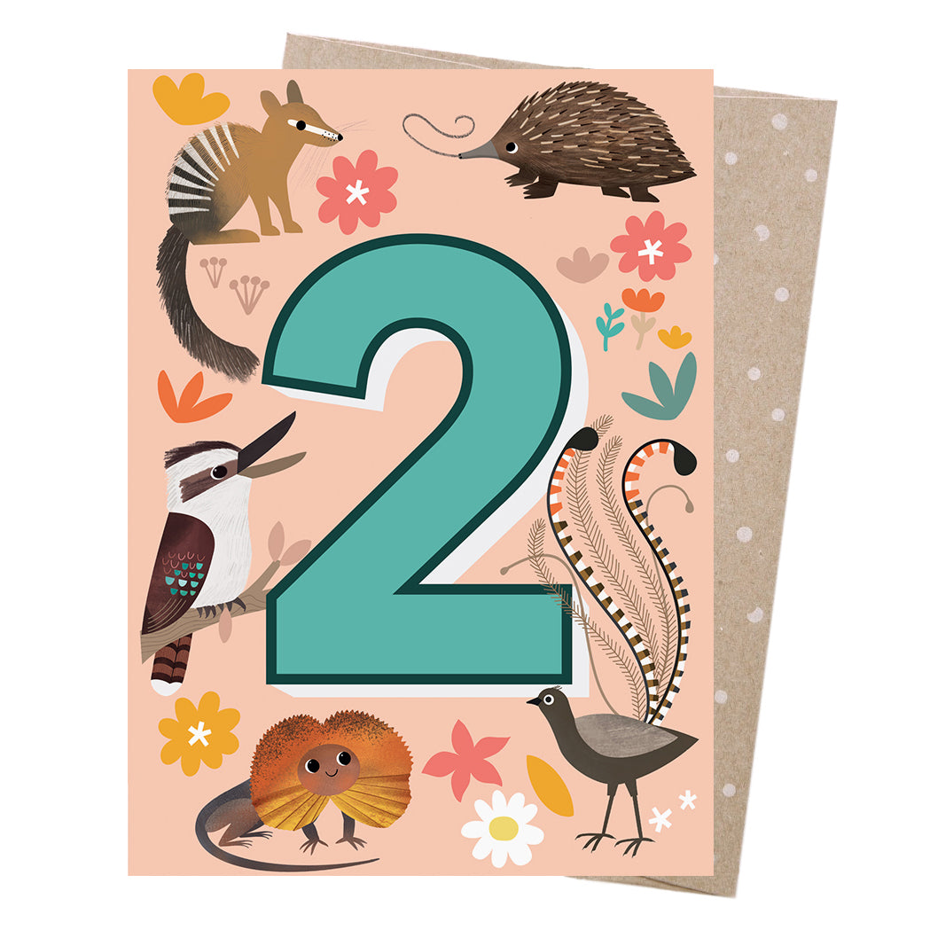 Sarah Allen - Children's Birthday Card - Age 2 - Garden Party ...